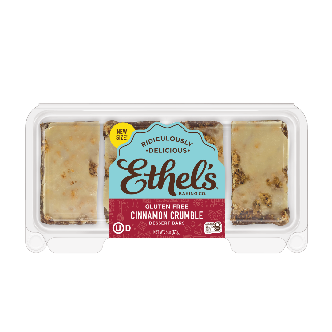 Cinnamon Crumble Dessert Bar | Gluten-free from Ethel's – Ethels Baking ...